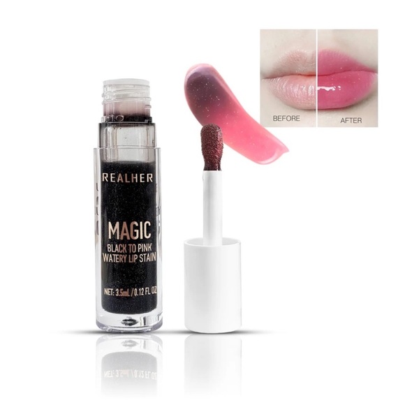 RealHer | Makeup | Realher Magic Black To Pink Watery Lip Stain | Poshmark